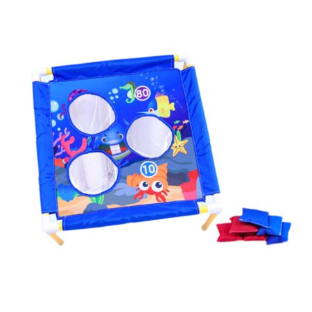 Lijie Sandbag Throwing Disc Mesh Target Games with 6 Sandbag Tossing ...