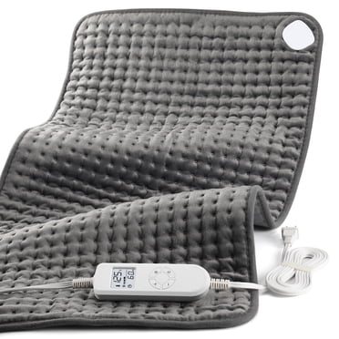 Equate XL Electric Heating Pad, 6 Heat Settings with Auto Shut off, 12 ...