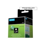 DYMO 30327 1-Up File Folder Labels, 9/16 x 3-7/16, White, 260/Box ...