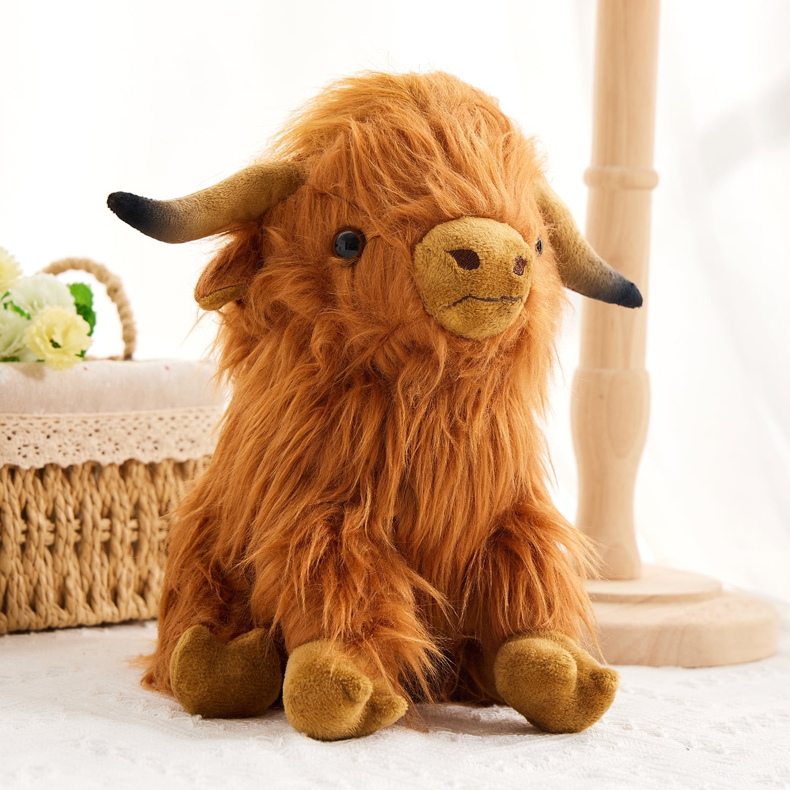 2023 New Scottish Highland Cow Plush Stuffed Animal Plush Toys, 11 ...