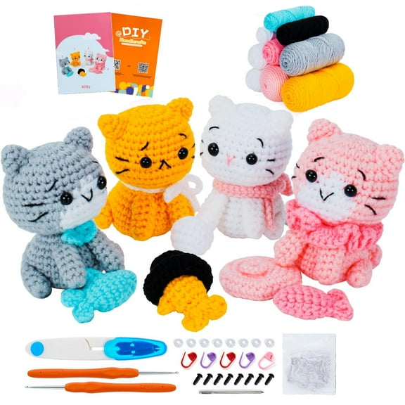 Crochet Kit for Beginners, Beginner Crochet Kit for Adults with Step-by ...