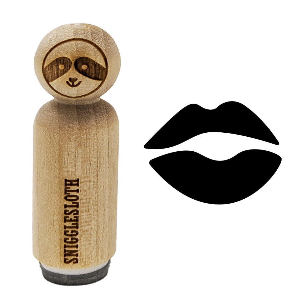 Kiss Lips Rubber Stamp for Scrapbooking Crafting Stamping - Mini 1/2 ...