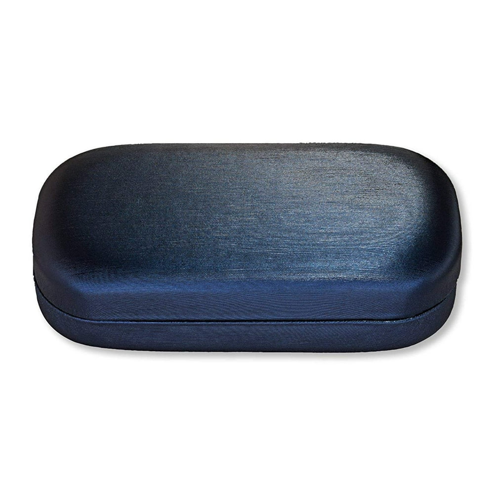 Large Sunglasses Case For Men And Women Hard Shell Eyeglass Case Satiny Navy