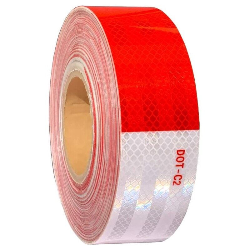Conspicuity Tape Approved Reflective Trailer Red White 2”x150 ...