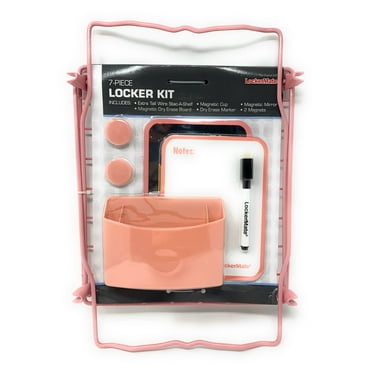 Lockermate 6-Piece Locker Kit® with 12" Stac-A-Shelf®, Black - Walmart.com