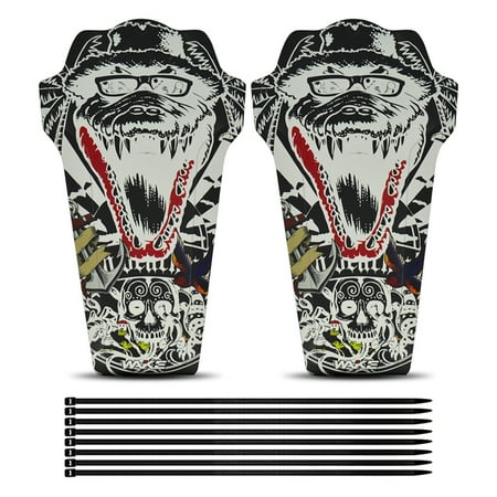1 Pair Bicycle Tyre Tire Front Rear Mud Guards Set Mudguard Fenders Set ...