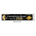 Class Of 2026 Graduation Backdrop Decors Polyester Fabric Banners Black ...