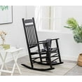 B&Z KD-30B Adult's Classic Wooden Rocking Chair, Porch Rocker for ...