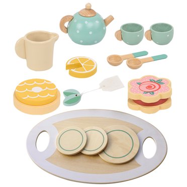 Jewelkeeper Pretend Play Toy Tea Set - 15 Piece with Case for Children ...