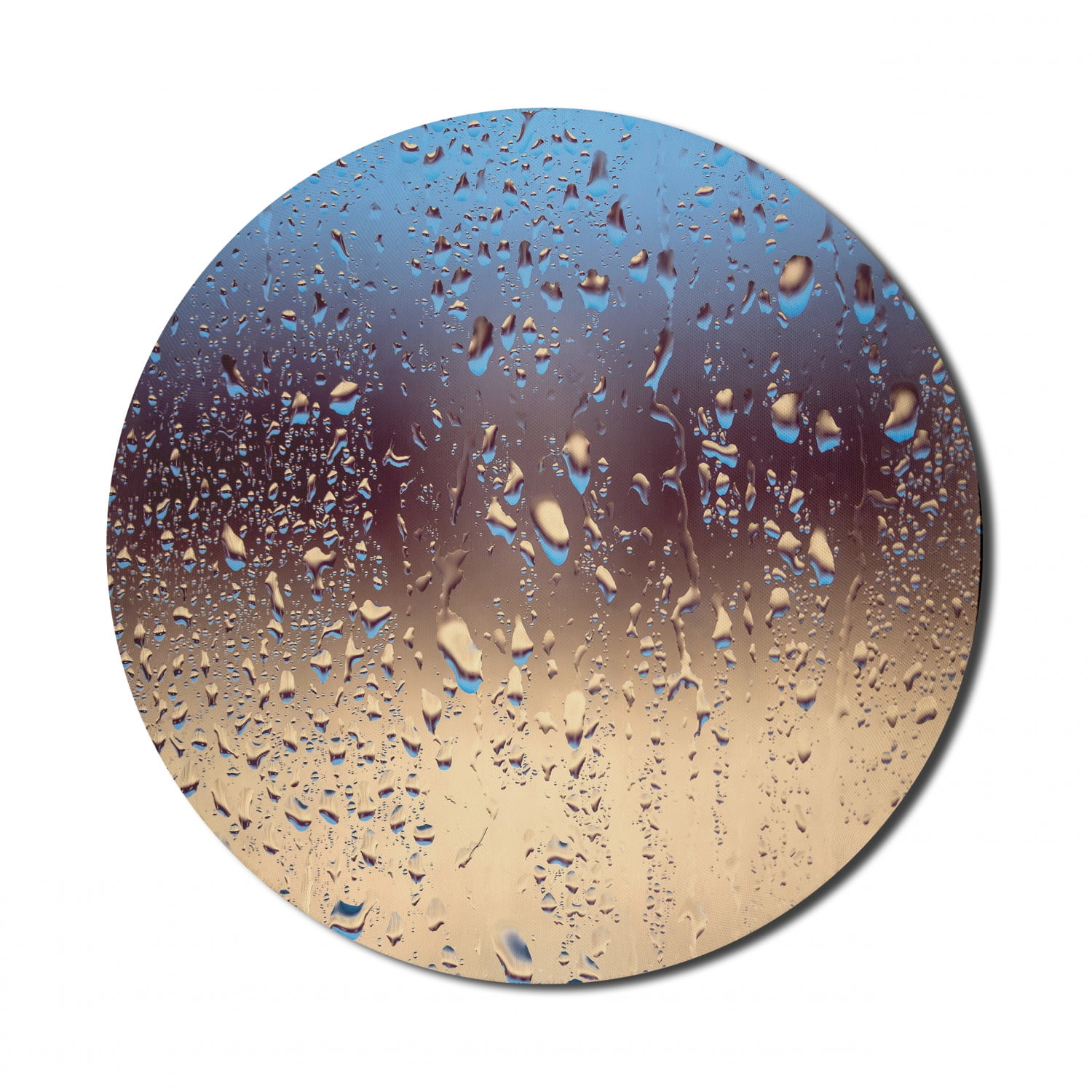 Rain Mouse Pad for Computers, Close up Rain Drops on Glass Natural ...
