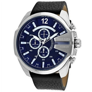 Diesel Men's Rasp Chronograph Leather Grey Dial Watch DZ4467 - Walmart.com