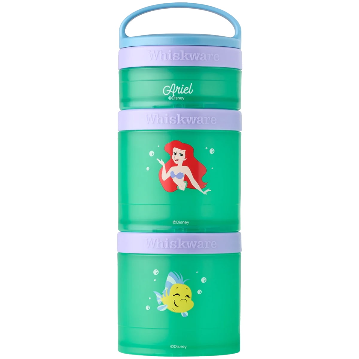 Whiskware Disney Stackable Snack Pack Containers - Ariel & Flounder ...