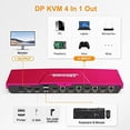 TESMART 4-PORT KVM SWITCH - DISPLAYPORT 1.2 - Walmart.com