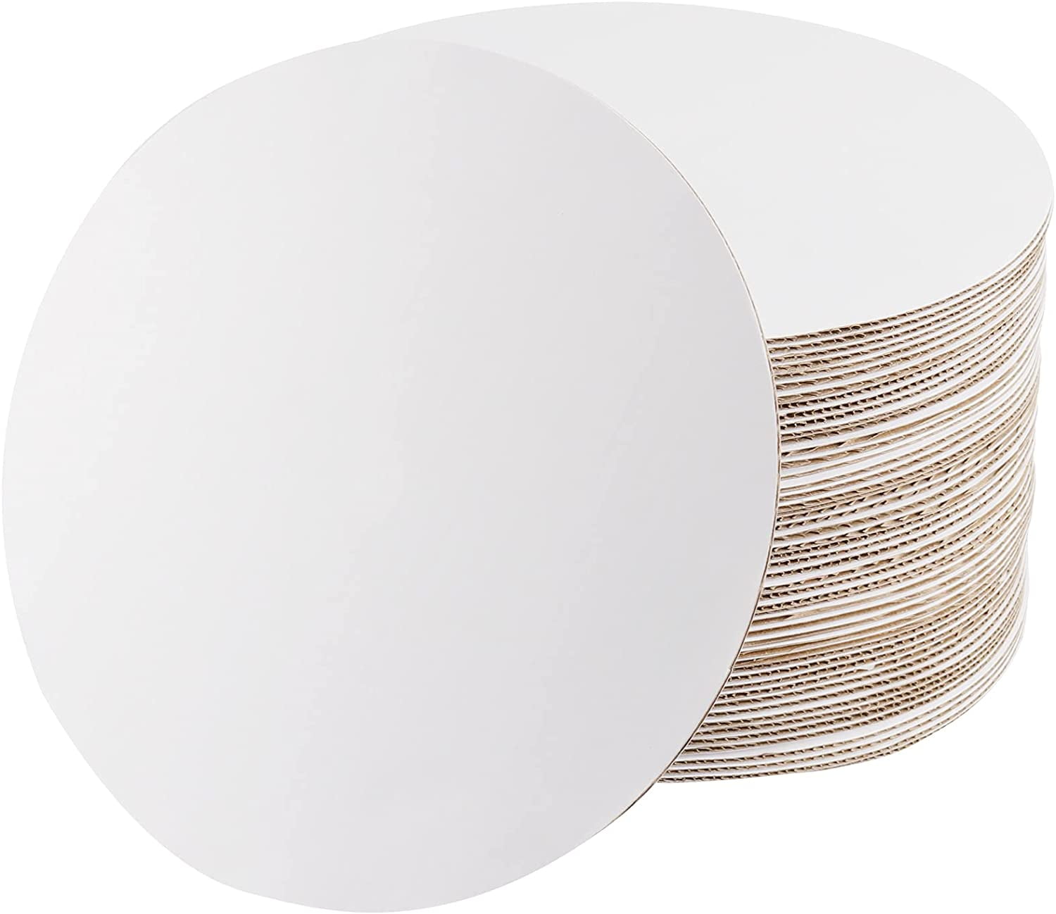 ZEONHAK 50 PCS 12 Inch White Cardboard Round Cake Boards Base Cake ...
