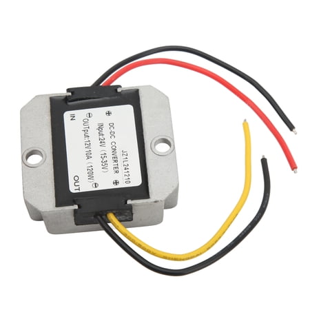 Converter, DC 24V Input DC 12V 10A Output Voltage Regulator Die Cast ...
