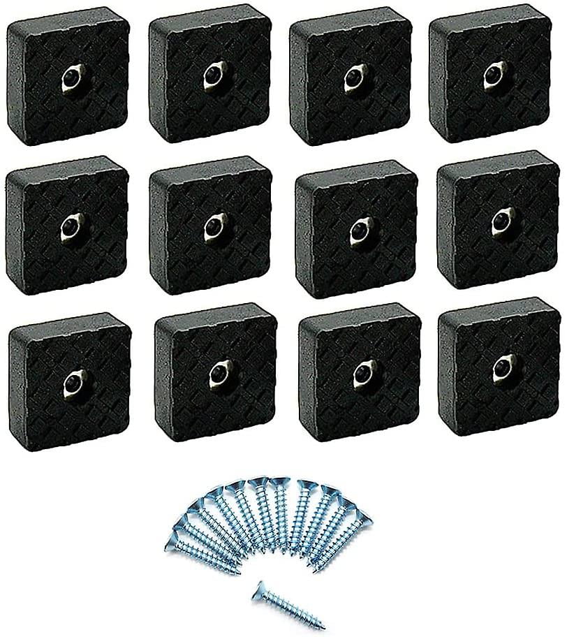 Topes de goma cuadrados de 20 piezas, tope elástico antideslizante de ...