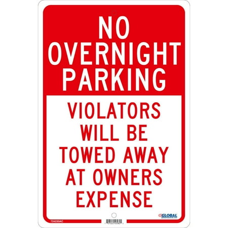 UPC 707022405805 - Global Industrial No Overnight Parking Violators ...