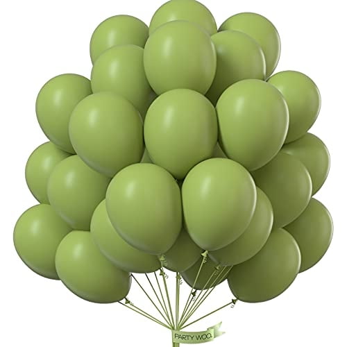 Globos de color verde oliva PartyWoo 50 piezas de 12 pulgadas | Walmart ...