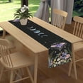 Butterfly Table Runner, Retro Floral Starlit Stars Boho Gothic Moon ...