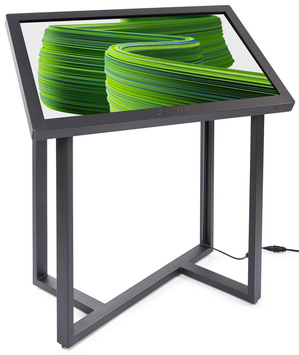 Displays2go Floor Standing Digital Touch Screen, 43" Display, 10pt, 7.1 ...