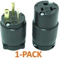 Journeyman-Pro 520PC Plug & Connector Set 20 Amp 120-125 Volt, NEMA 5 ...