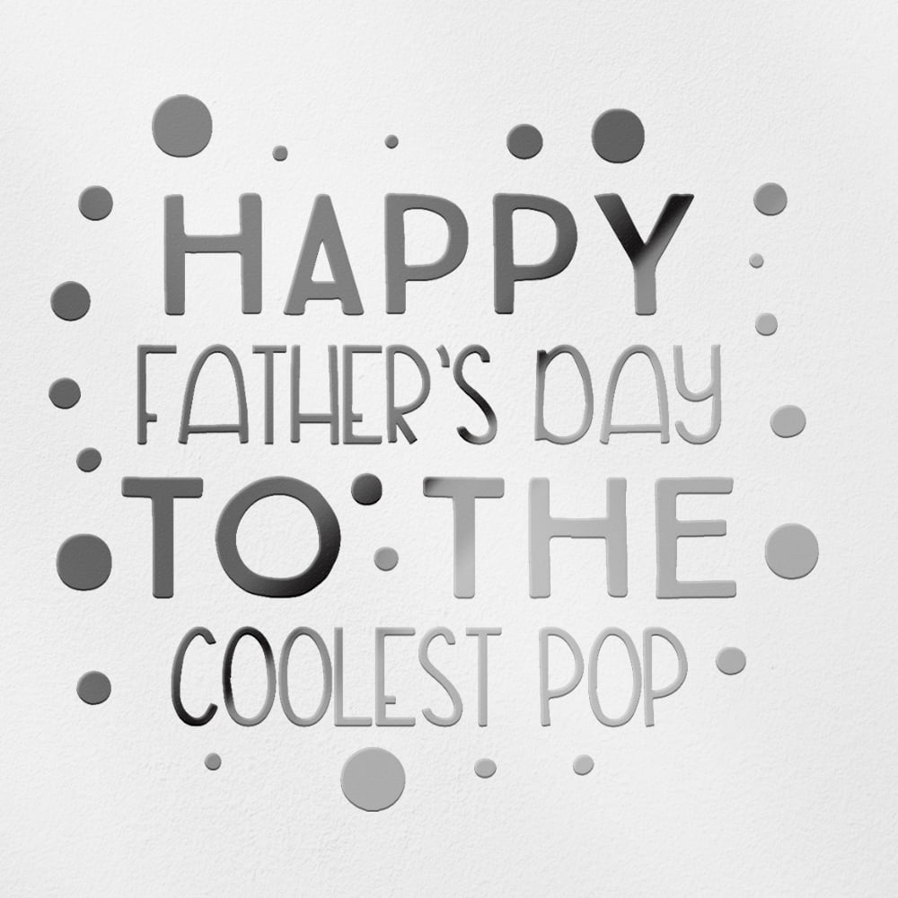 Transparent Decal Stickers Of Happy Fathers Day To The Coolest Pop ...