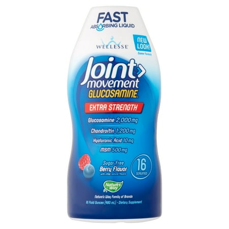 Wellesse Joint Movement Glucosamine Liquid Dietary Supplement, Berry ...