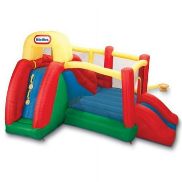 Little Tikes Jr. Jump 'n Slide Bouncer - Inflatable Jumper Bounce House ...