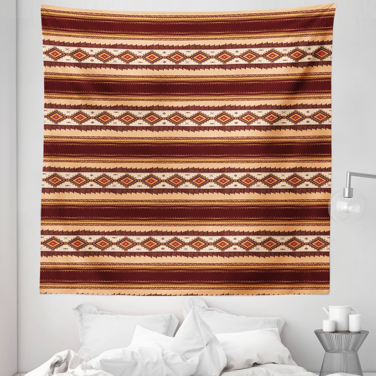 Native Tapestry, Native Indigenous Pattern Prehistoric Country Theme ...