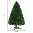 Costway 3Ft Pre-Lit Fiber Optic PVC Christmas Tree Tabletop Plastic ...