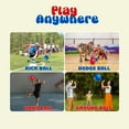Bedwina Red & Blue Kickball Set 9 Inch with Pump for Kids and Adults ...