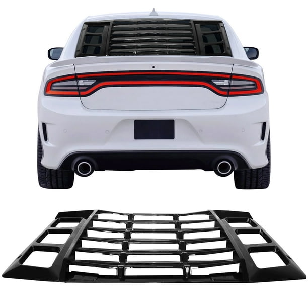 Ikon Motorsports Rear Window Louver Compatible With 2011-2023 Dodge ...