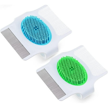TILIYHELLO 2 Pieces Cradle Cap Brush and Comb 3 In 1 Design Cradle Cap ...