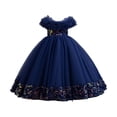 Babcutegg Elegant Off-Shoulder Ball Gown Dress With Lace Trim, Round ...