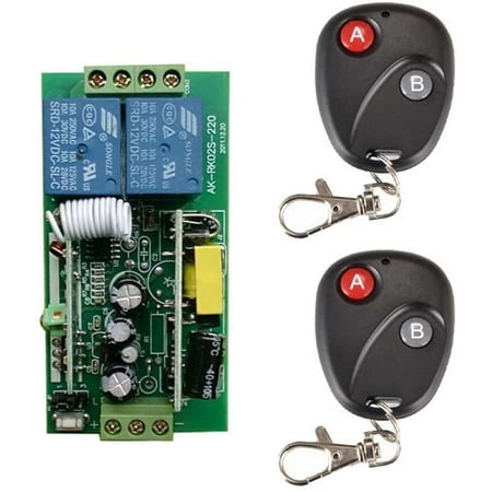 2 channel radio remote control switch with AC 110V 220V intelligent ...
