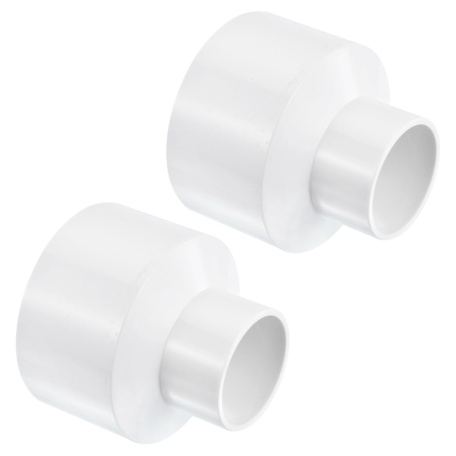 Uxcell 90mm to 50mm ID PVC Reducer Pipe Fitting Straight Adapter ...