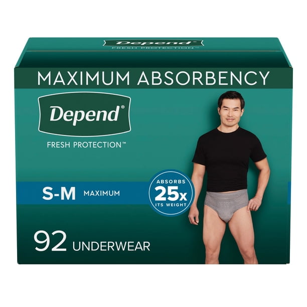 Depend® Men’s Maximum Absorbency Small/Medium 92 Units - Walmart.ca