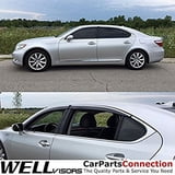 WellVisors Side Window Wind Deflector Visors - Lexus LS460L LS600hL ...