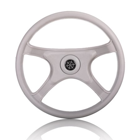 Unatoiry 3-Spoke Speed Boat Steering Wheel with Cap Removable Console ...