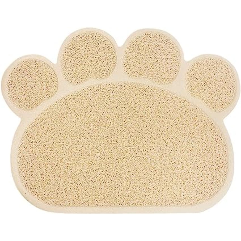 PEACNNG Footprints Pet Litter Mats, Footprint Toilet Mat, Table Mat ...