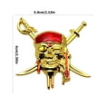 Detachable Skull Auto Sticker Metal Decal for Car Trunk Body Easy ...