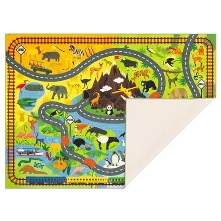 KC Cubs: Educational Rug: Country Farm Construction Road Map – 8x10 ...
