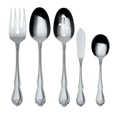 Oneida True Rose 20-Piece Stainless Steel Silverware Flatware Set ...