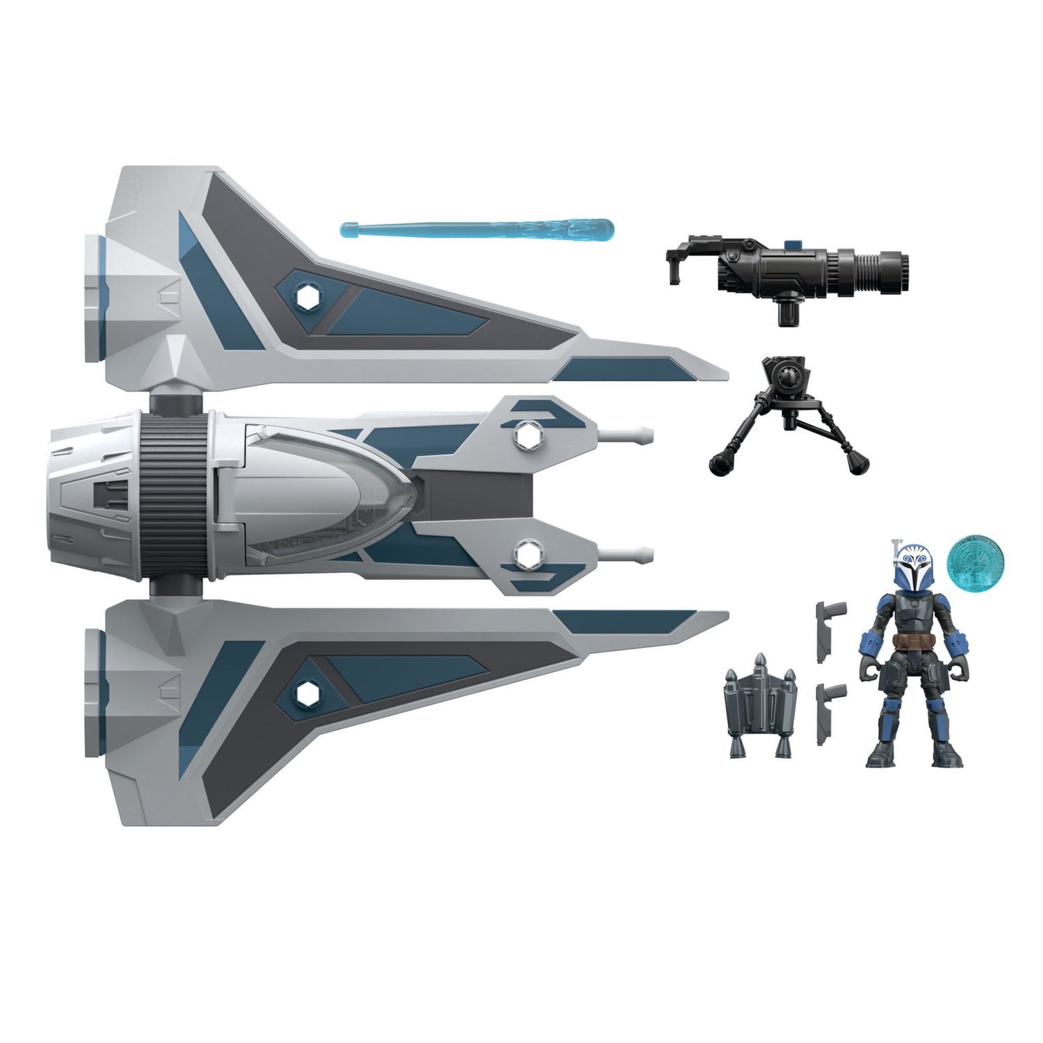 Star Wars Mission Fleet Stellar Class Bo-Katan Gauntlet Starfighter ...