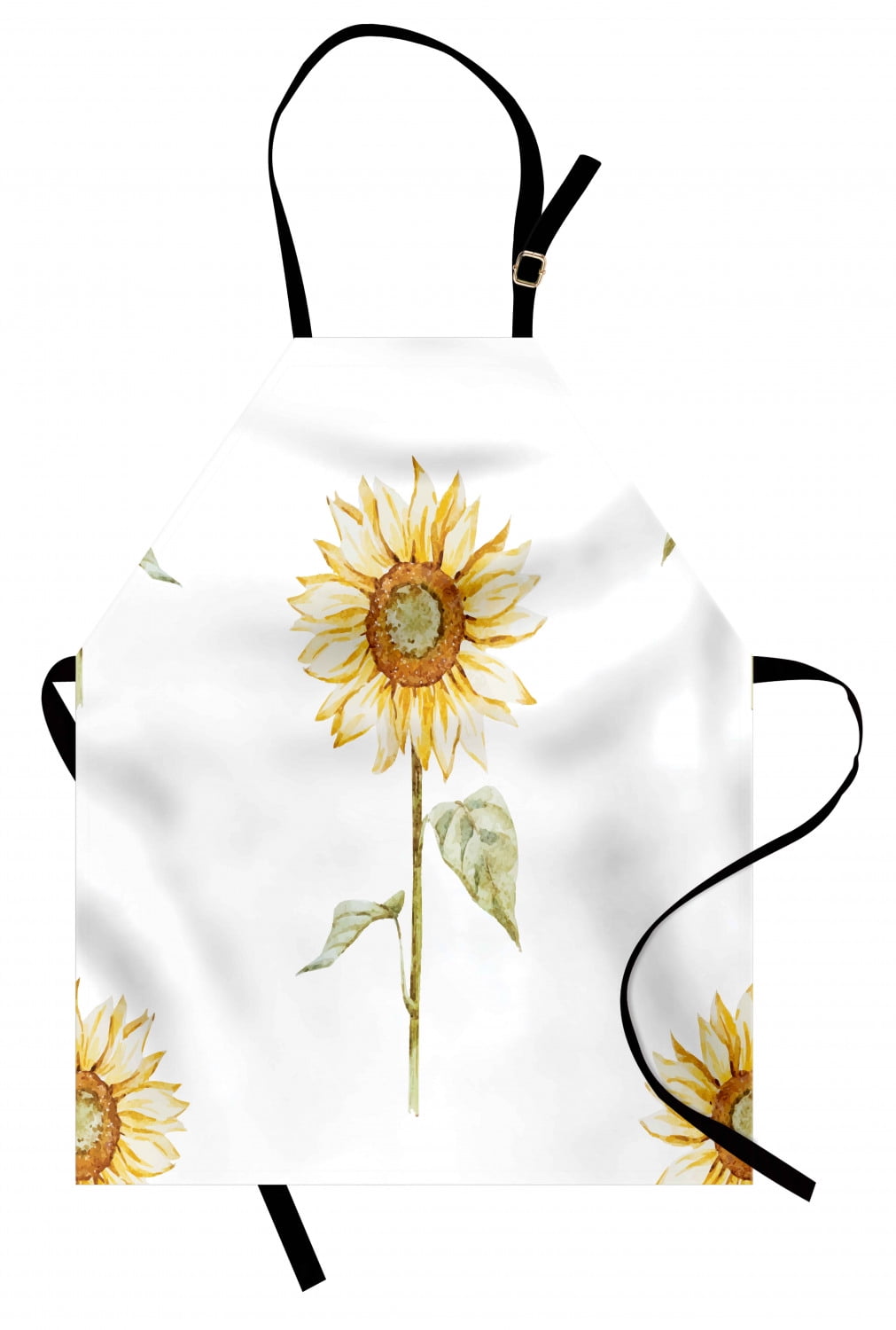 Sunflower Apron Sunflowers with Watercolor Painting Effect and in ...