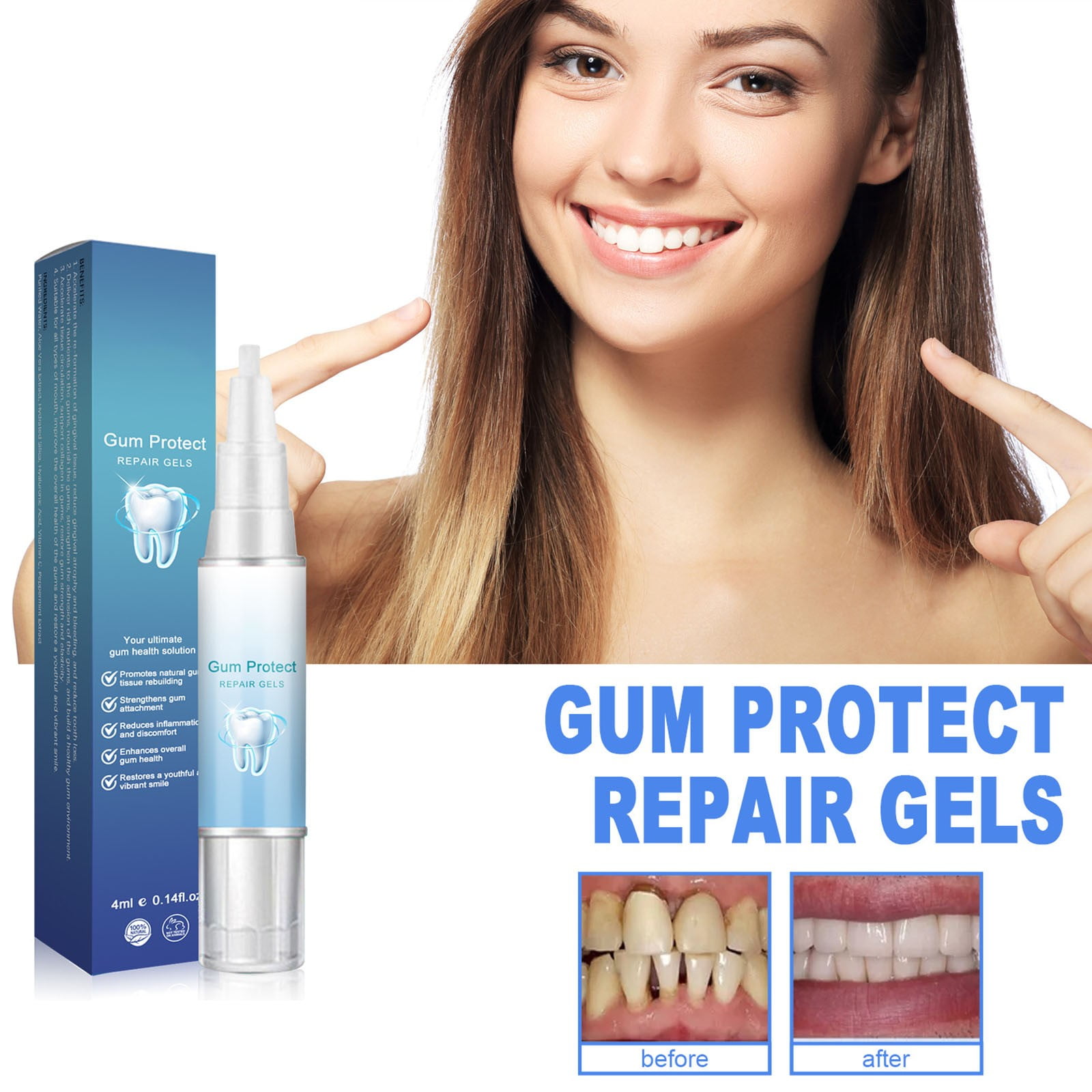 Wentin Direct Sale Tooth care 4ml Gum Gel Neslemy Gum Shield Gel Gum ...