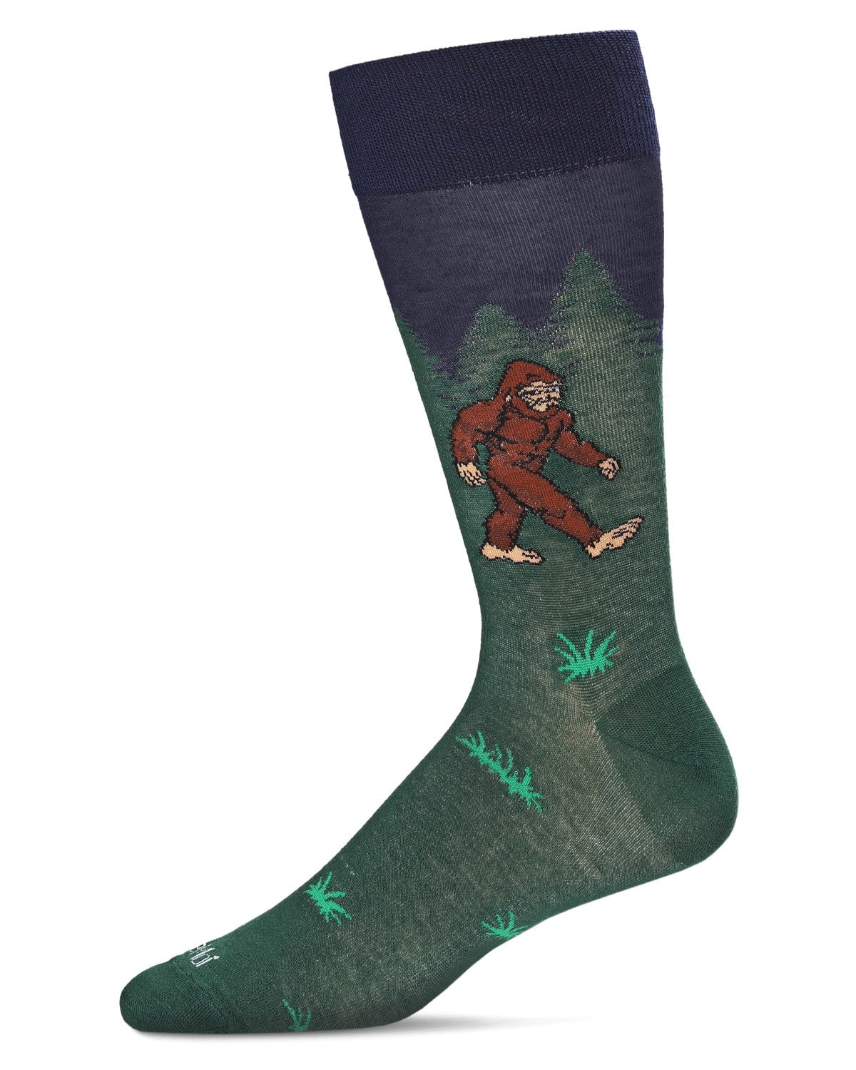 MeMoi Men's Bigfoot is Real Bamboo Blend Novelty Crew Sock - Mens ...