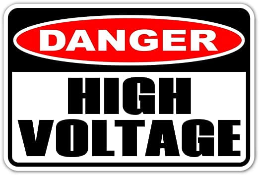 Danger High Voltage Vinyl Decal Bumper Sticker - Walmart.com