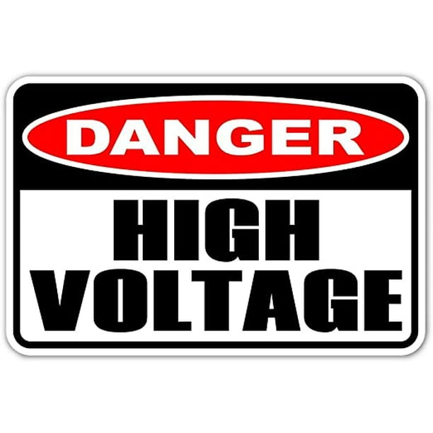 Danger High Voltage Vinyl Decal Bumper Sticker - Walmart.com