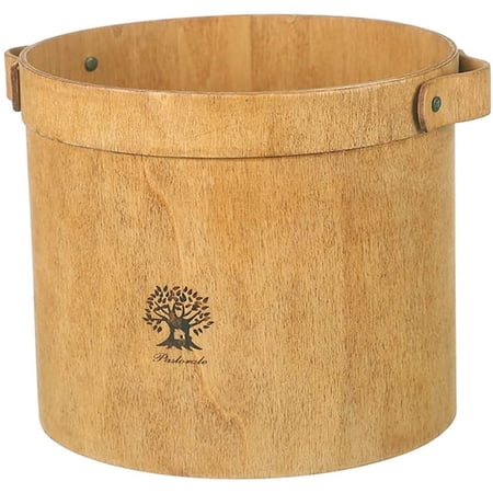 yayagoli Wooden Flower Bucket Rustic Flower Planters Wood Barrels ...